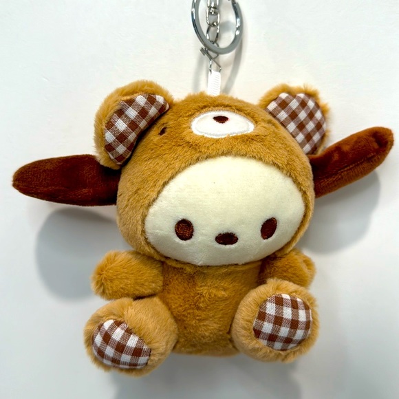 Sanrio | Toys | Pochacco Hello Kitty In A Bear Costume 3 Keychain With ...